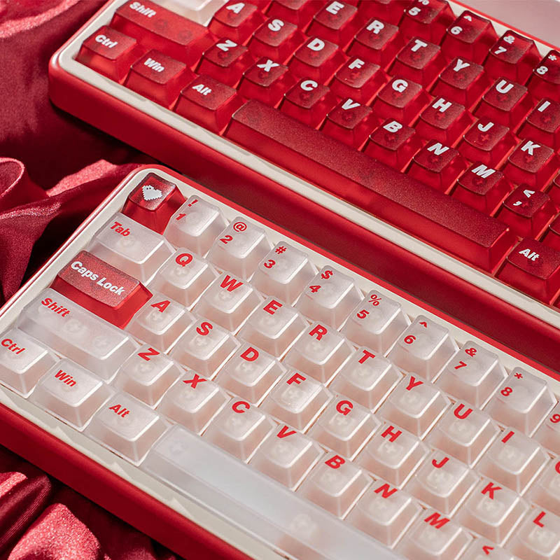 ACGAM PC Frosted Transparent Keycap Set Cherry Profile 154 Keys - WhatGeek