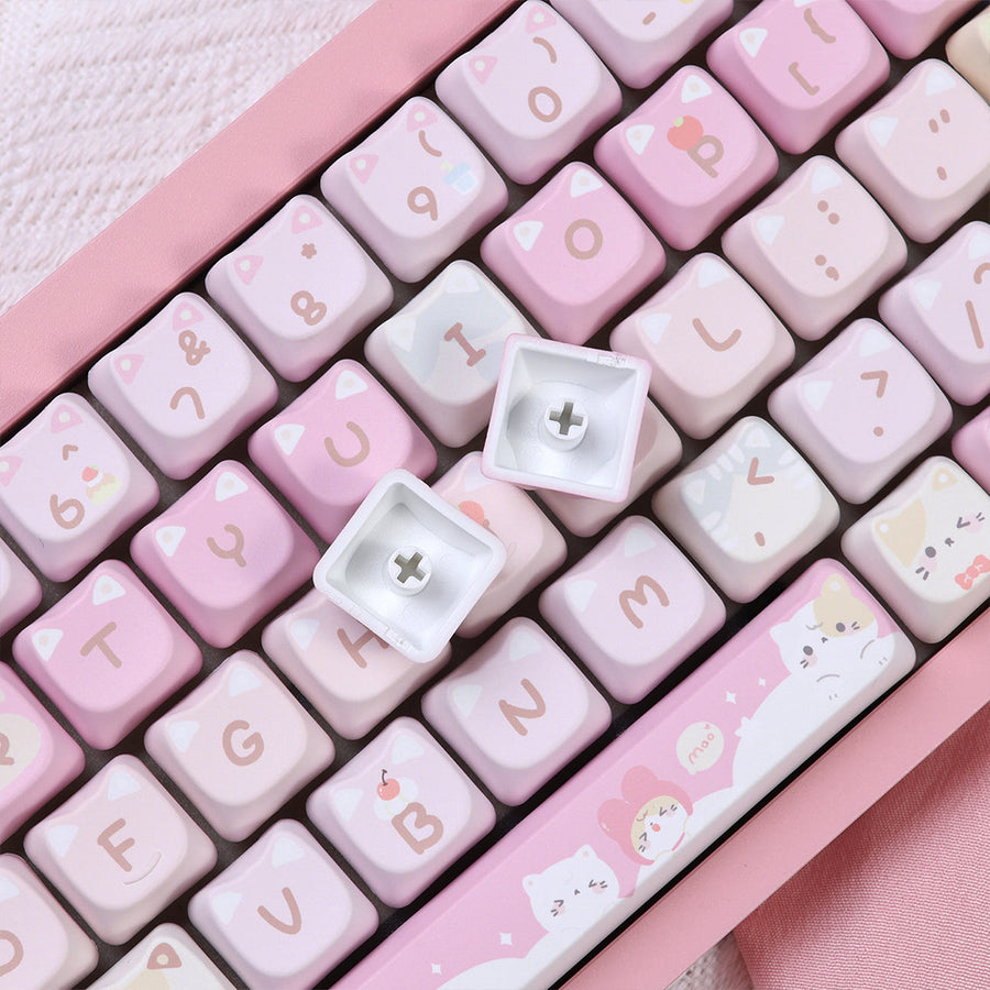 ACGAM x Maorbeng Meow Squad MAO Profile Keycap Set 141 Keys - WhatGeek