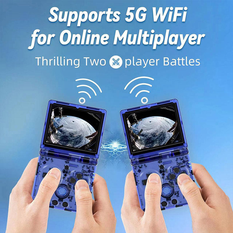 ANBERNIC RG35XXSP Flip Portable Handheld Game Console 128GB - WhatGeek