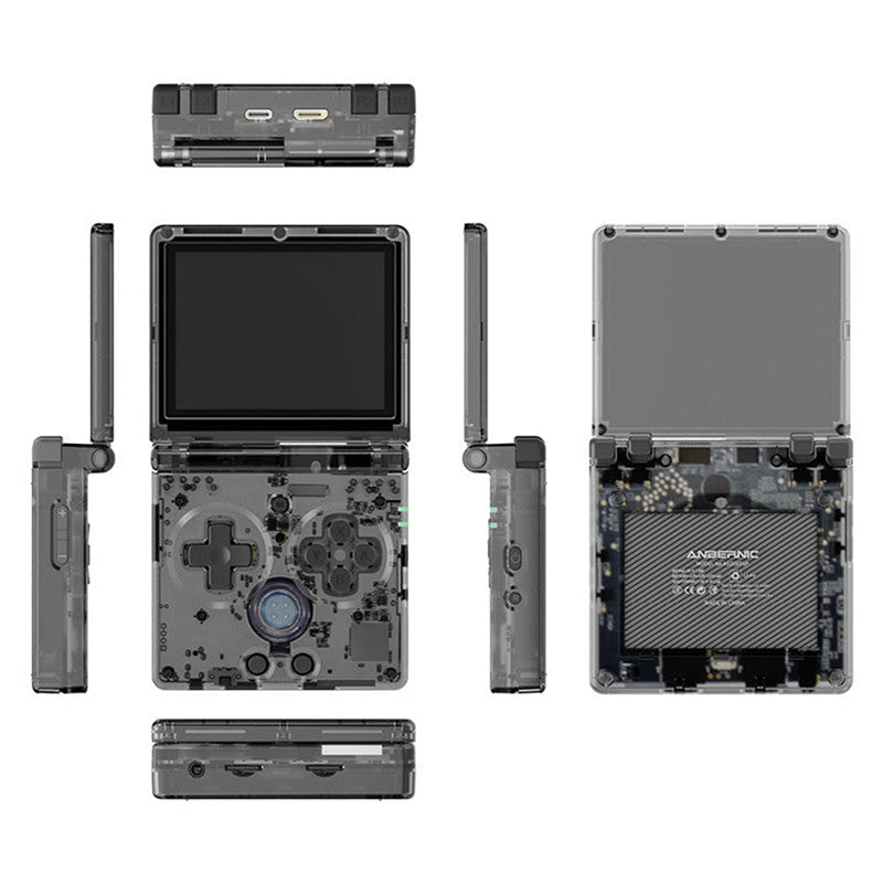 ANBERNIC RG35XXSP Flip Portable Handheld Game Console 128GB - WhatGeek