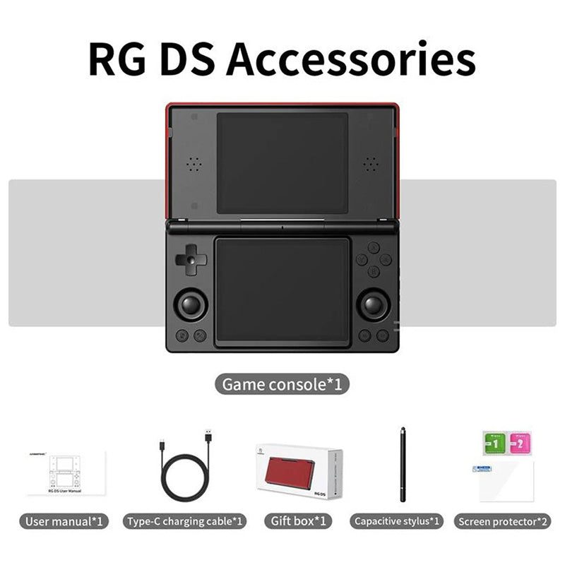 ANBERNIC RG DS Dual Screen Flip Game Console Clamshell Touchscreen ...