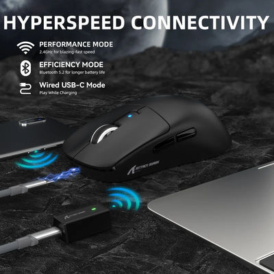 ATTACK SHARK R6 LIGHTSPEED Wireless Gaming Mouse - WhatGeek