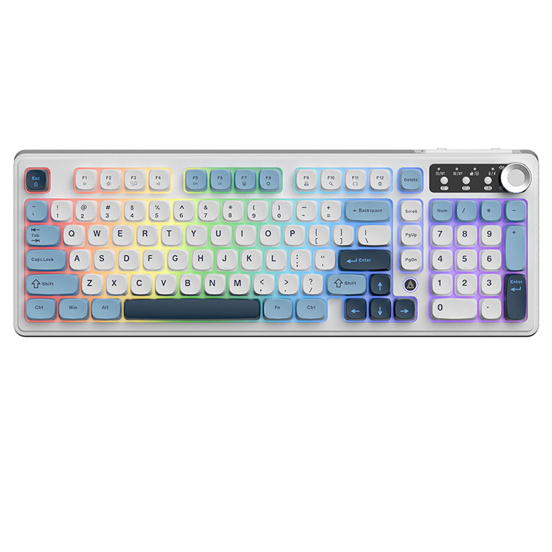Ajazz AF98 PLUS Tri-Mode Wireless Membrane Keyboard RGB - WhatGeek