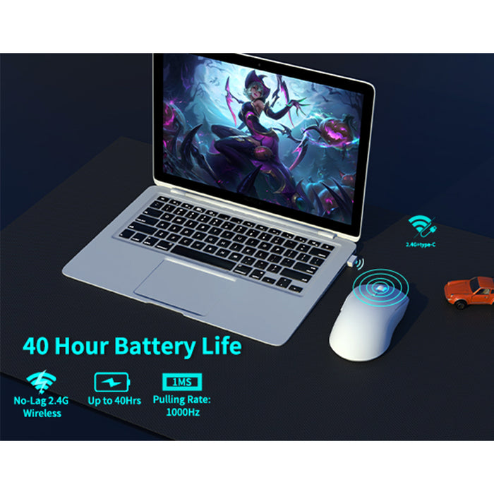 Ajazz AJ139 PRO 3395 Dual-Mode Wireless Mouse - WhatGeek