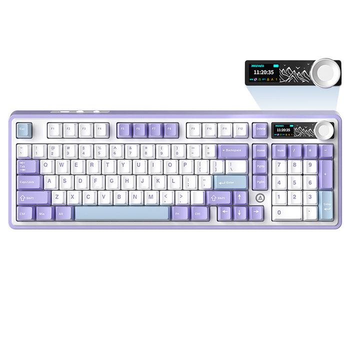 Ajazz AK980 TFT Display Wireless Mechanical Keyboard- WhatGeek