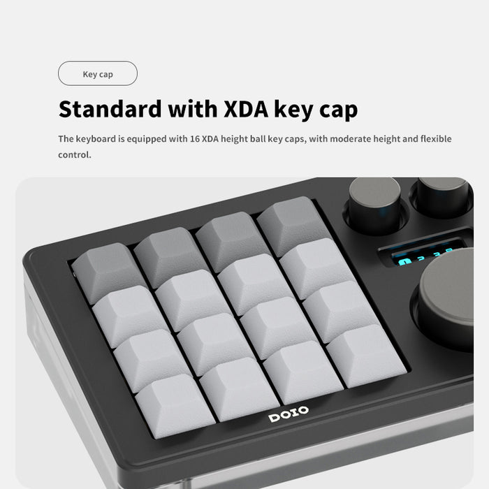 DOIO KB16B-02 Macro Keyboard Updated Macro Pad - WhatGeek