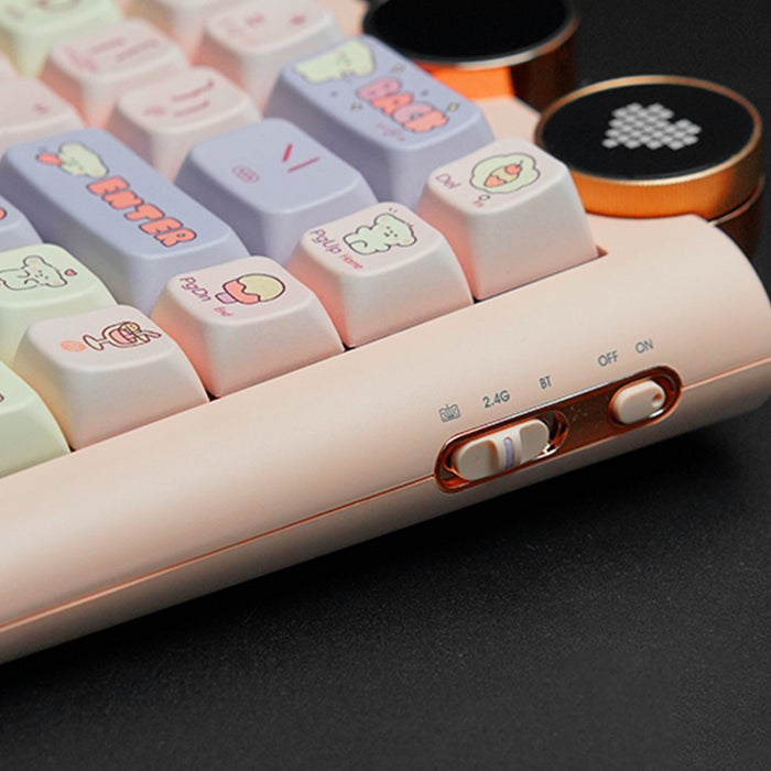 FOPATO D68 Playful & Cute Wireless Mechanical Keyboard - WhatGeek