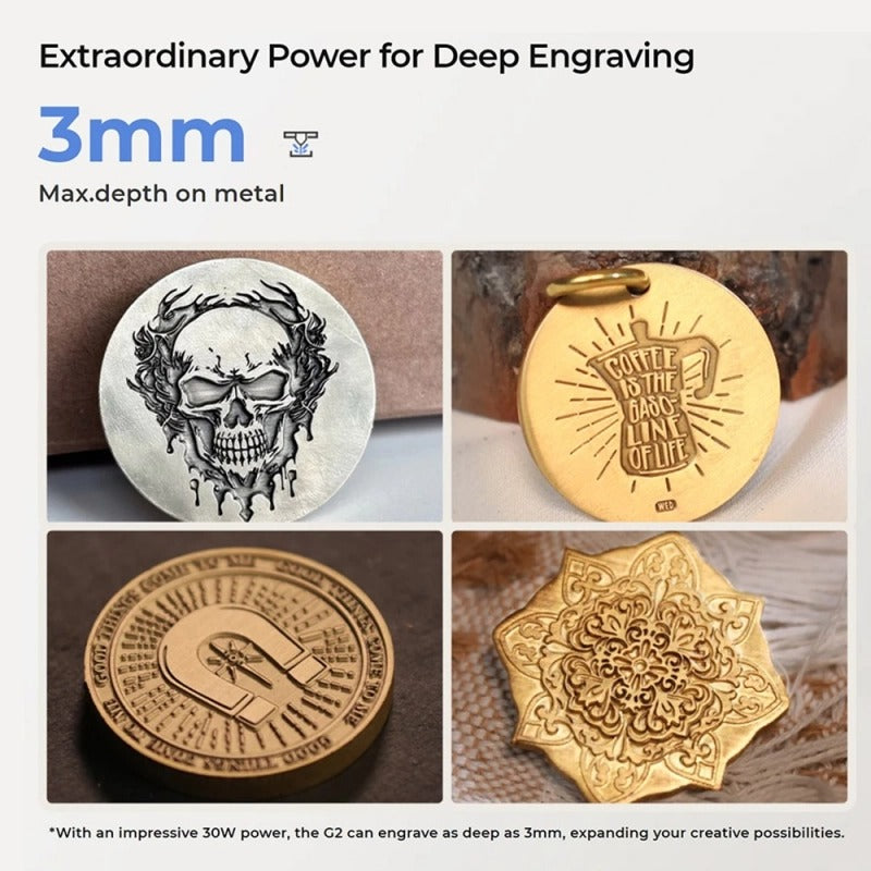 Gweike Cloud G2 MAX 50W Laser Marking Machine for Deep, Precise Metal ...