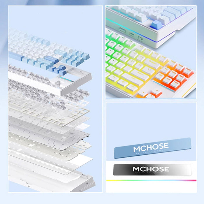 MCHOSE K87 Wireless Gasket Mechanical Keyboard - WhatGeek