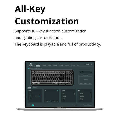 PIIFOX ER95 Triple-Mode Wireless Mechanical Keyboard With LCD Screen ...