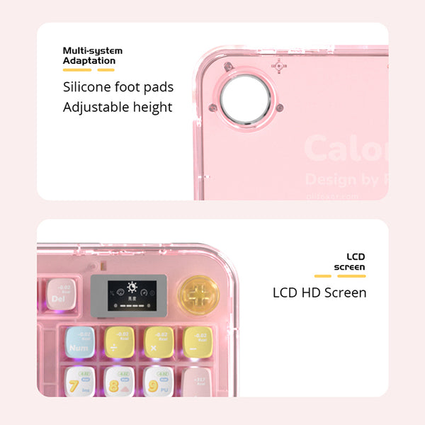 PIIFOX ER95 Triple-Mode Wireless Mechanical Keyboard With LCD Screen ...