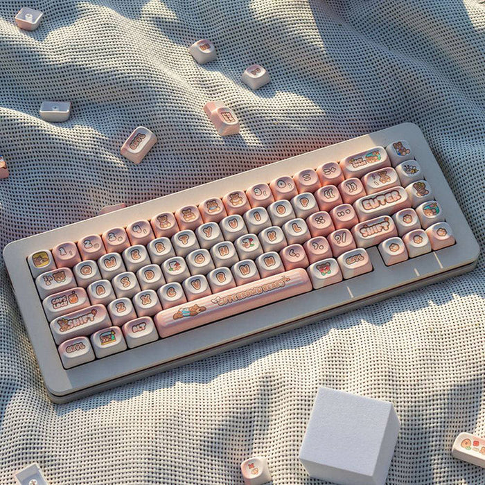 PIIFOX Little Bear Profile MOA Keycap Set 130 Keys - WhatGeek