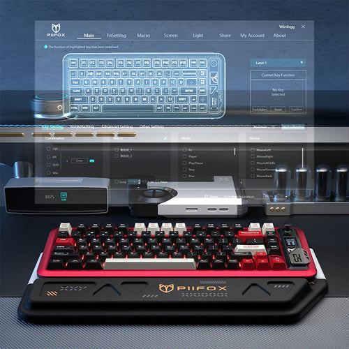 PIIFOX Walker75 Triple-Mode Magnetic Switch Mechanical Keyboard - WhatGeek