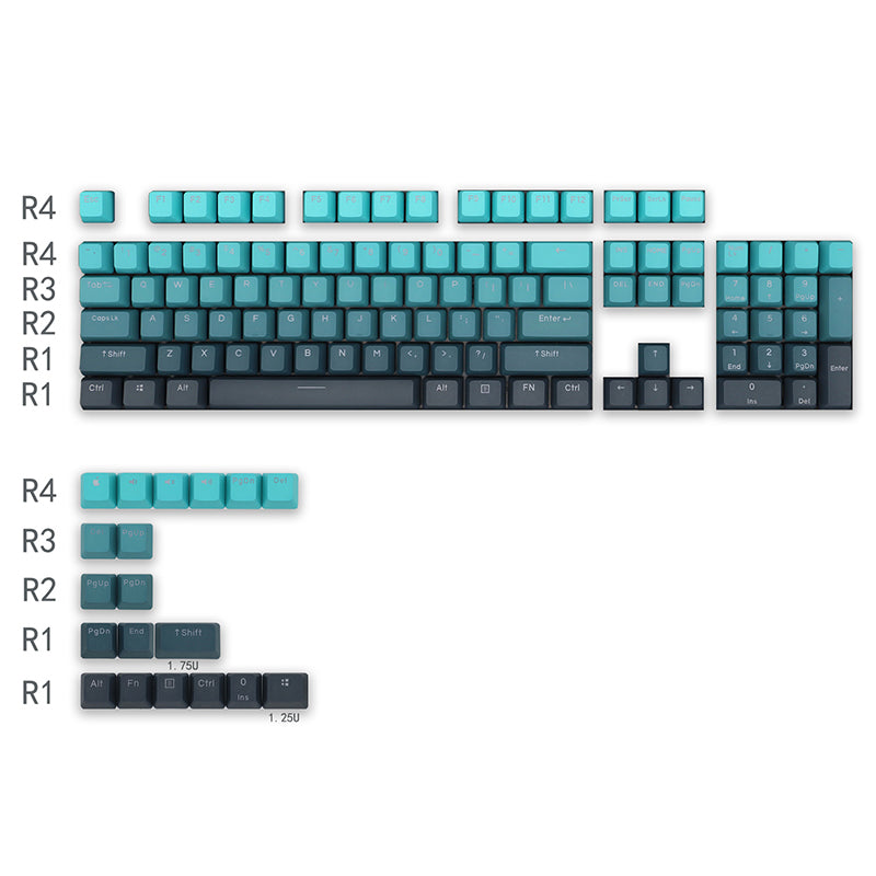 ACGAM Gradient OEM Profile Keycap Set 123 Keys - WhatGeek