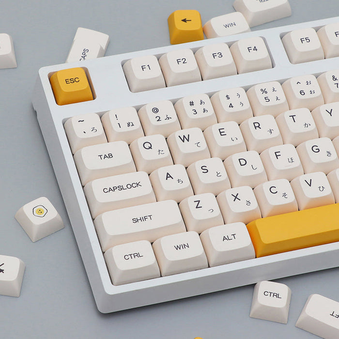 ACGAM Honey and Milk Japanese Layout XDA Profile Keycap Set 140 Keys ...