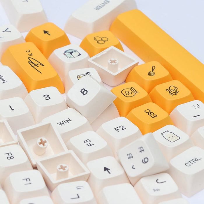 ACGAM Honey and Milk Japanese Layout XDA Profile Keycap Set 140 Keys ...