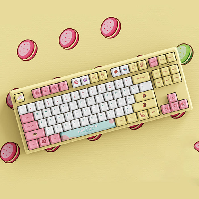 ACGAM Macaron Cherry Profile PBT Keycap Set 132 Keys - WhatGeek