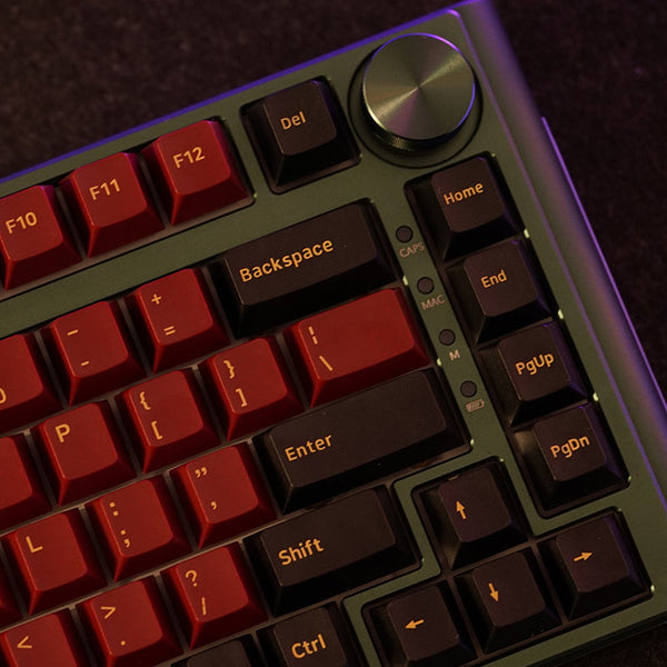 ACGAM Red Samurai Theme PBT Cherry Profile Keycap Set 159 Keys - WhatGeek