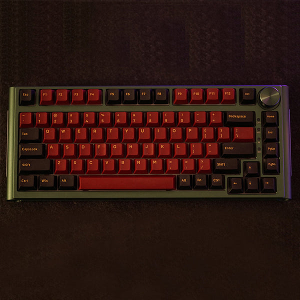 ACGAM Red Samurai Theme PBT Cherry Profile Keycap Set 159 Keys - WhatGeek