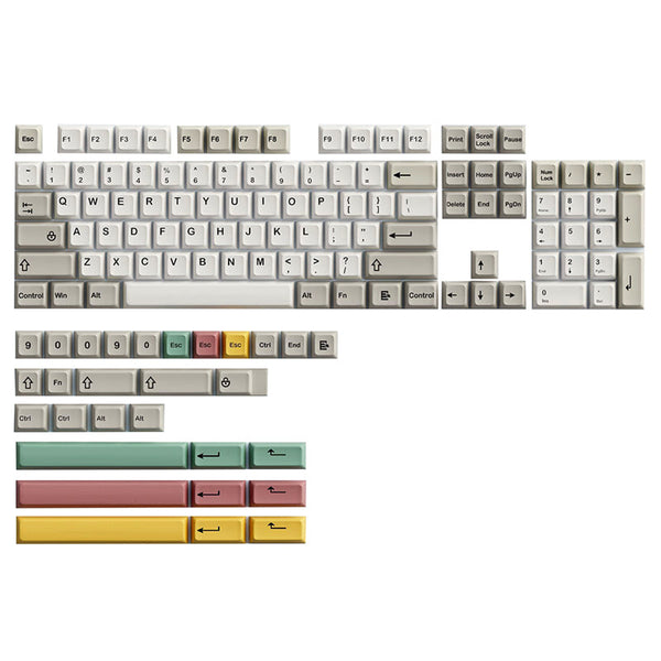 ACGAM Retro 9009 Cherry Profile PBT Keycap Set 133 Keys - WhatGeek