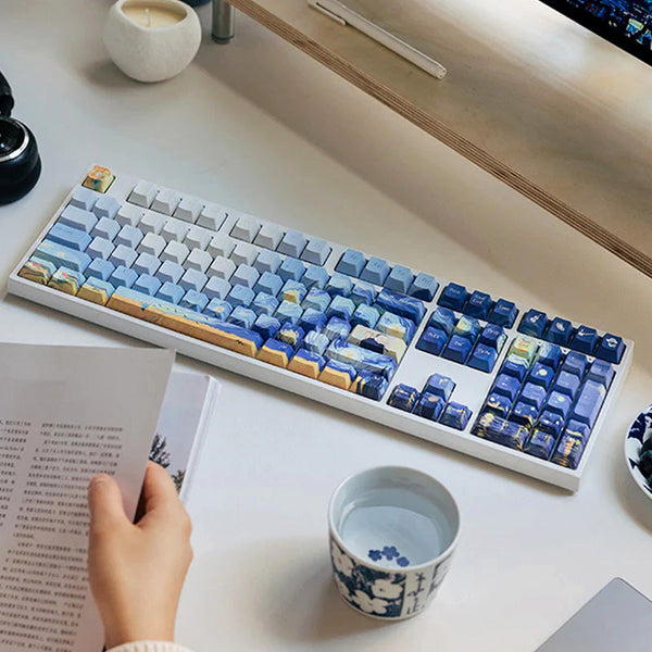 ACGAM Varmilo Van Gogh Cherry Profile Keycap Set 130 Keys - WhatGeek