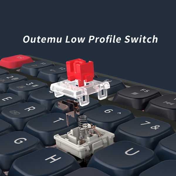 Ajazz AK832 Pro Low Profile Mechanical Keyboard - WhatGeek