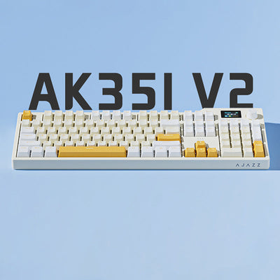 Ajazz AK35I V2 Wireless Mechanical Keyboard With TFT Screen - WhatGeek