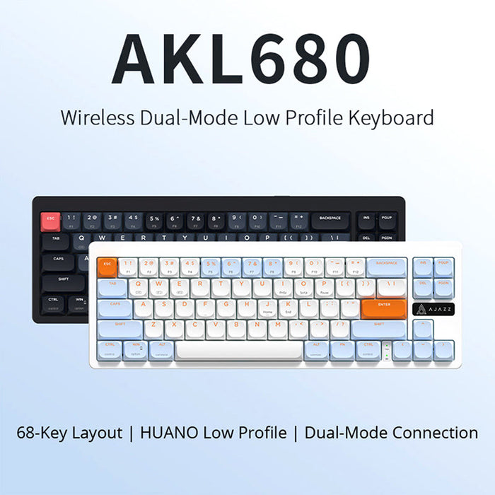Ajazz AKL680 Wireless Low Profile Mechanical Keyboard - WhatGeek