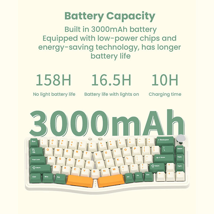 Ajazz AKS068 Pro Alice Wireless Mechanical Keyboard - WhatGeek