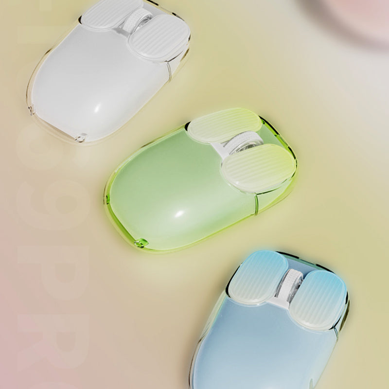 Ajazz I069 Transparent RGB Wireless Mouse - WhatGeek