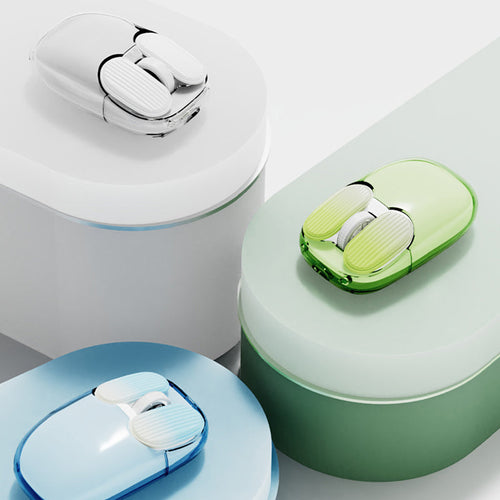 Ajazz I069 Transparent RGB Wireless Mouse - WhatGeek