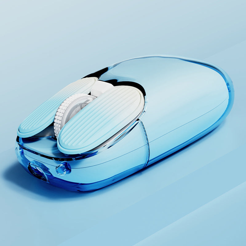 Ajazz I069 Transparent RGB Wireless Mouse - WhatGeek