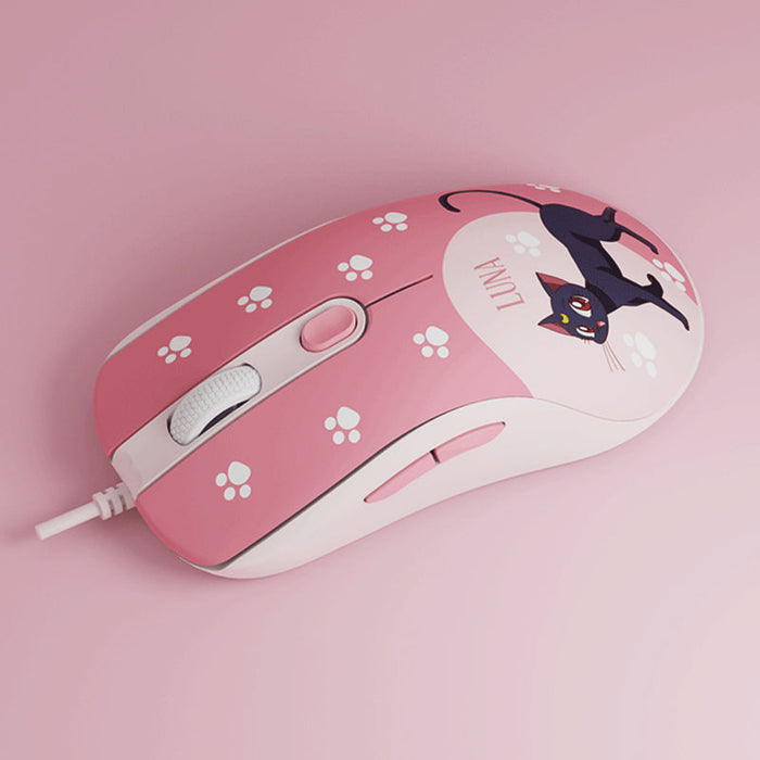 Akko AG325 Sailor Moon Crystal-LUNA Wired Mouse - WhatGeek
