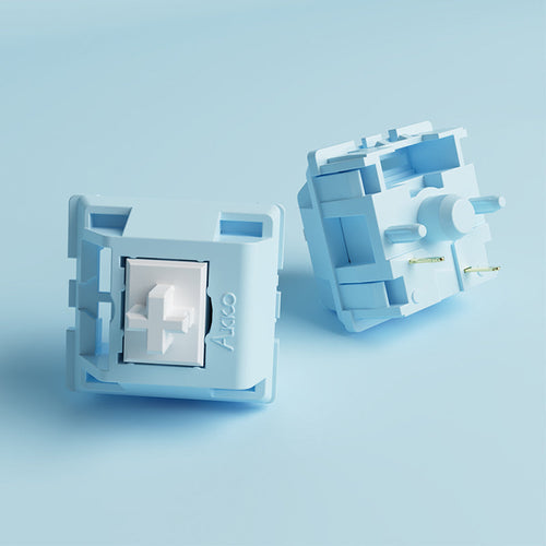 Akko CS Snow Blue Gray Linear Switches - WhatGeek
