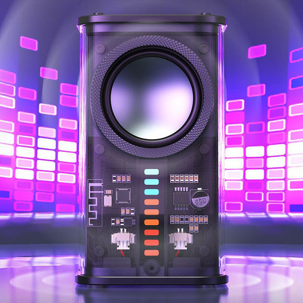 BYZ K07 Transparent Mecha Bluetooth Speaker - WhatGeek