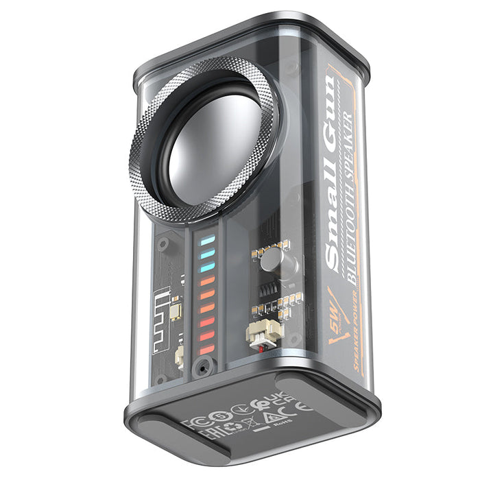 BYZ K07 Transparent Mecha Bluetooth Speaker - WhatGeek