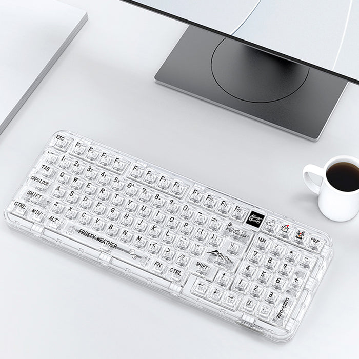 CoolKiller CK98 3-Mode Transparent Mechanical Keyboard - WhatGeek
