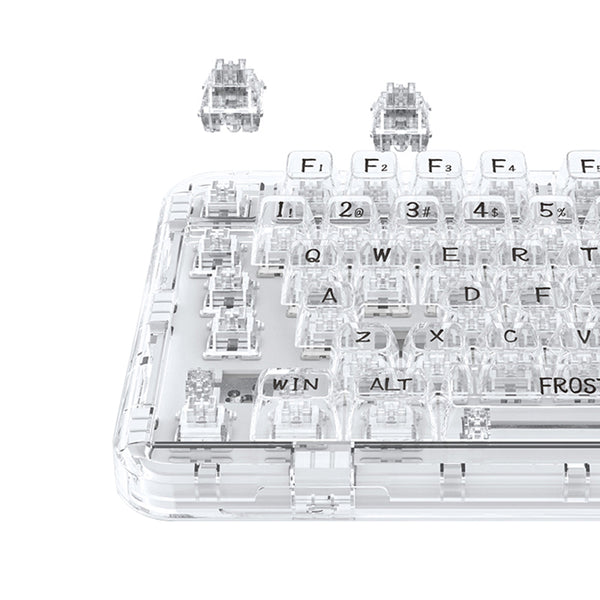 CoolKiller CK98 3-Mode Transparent Mechanical Keyboard - WhatGeek