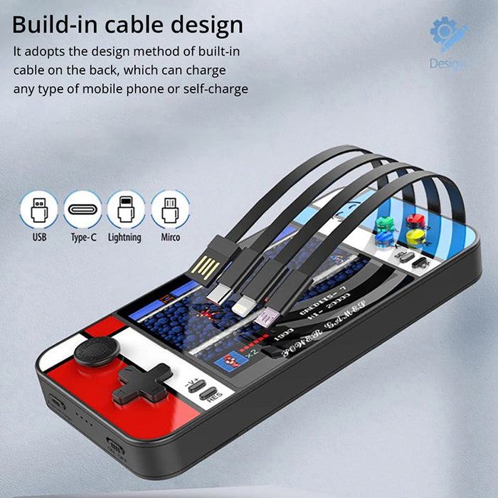 D41 2-in-1 Handheld Game Console Power Bank - WhatGeek