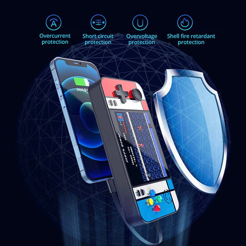 D41 2-in-1 Handheld Game Console Power Bank - WhatGeek