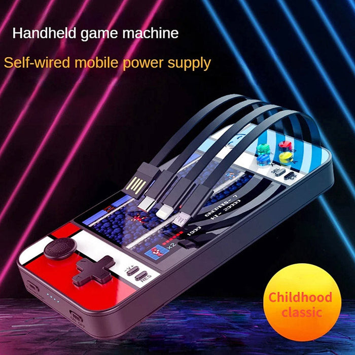 D41 2-in-1 Handheld Game Console Power Bank - WhatGeek