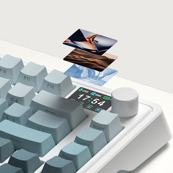 FL·ESPORTS CMK75 Display Screen Mechanical Keyboard - WhatGeek