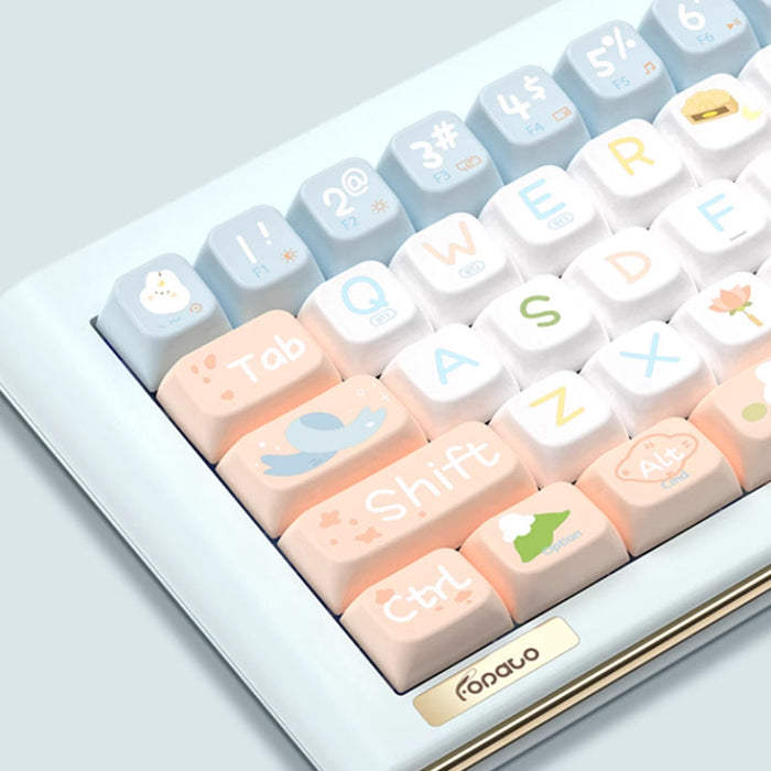 FOPATO D68 Playful & Cute Wireless Mechanical Keyboard - WhatGeek