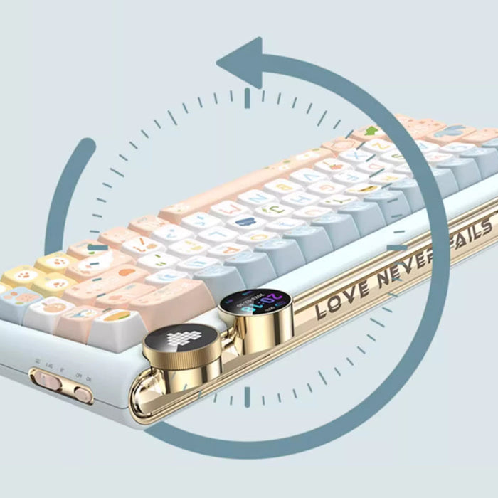 FOPATO D68 Playful & Cute Wireless Mechanical Keyboard - WhatGeek