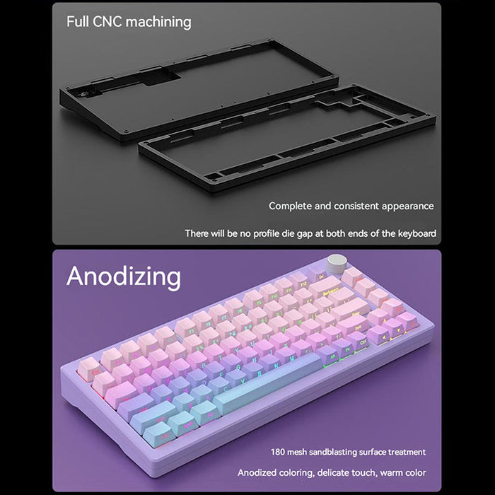 ACGAM HJ Snake AL75 Aluminum RGB Mechanical Keyboard - WhatGeek