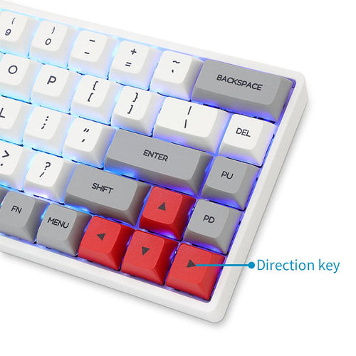 SKYLOONG GK68 White Mechanical Keyboard - WhatGeek