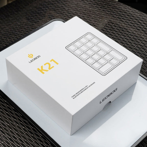 LEOBOG K21 Hot-swap Triple Mode Transparent Numpad - WhatGeek