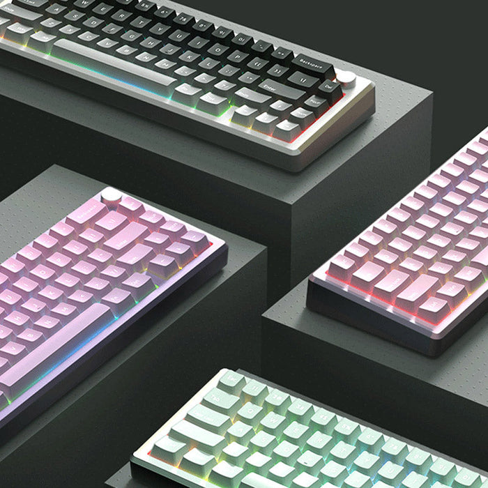 MONKA 6067 Aluminum Wired Keyboard DIY Kit - WhatGeek