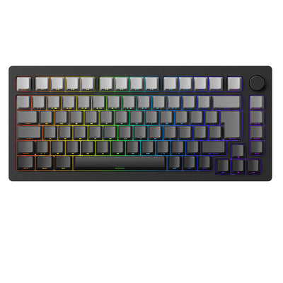 MonsGeek M1W ISO Layout Black Aluminum Wireless Mechanical Keyboard ...