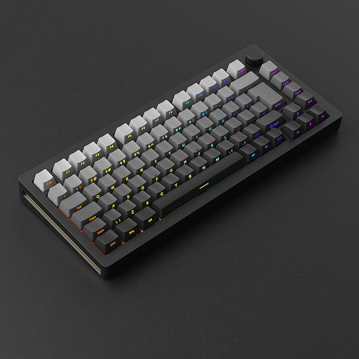MonsGeek M1W ISO Layout Black Aluminum Wireless Mechanical Keyboard ...